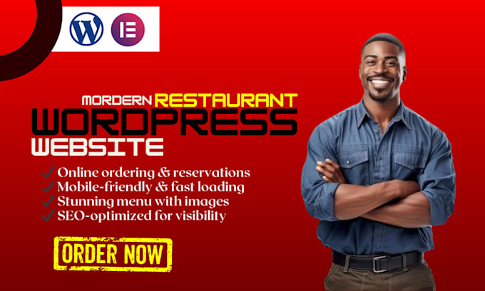 Create a modern wordpress website for restaurants and cafes by Joseph ...