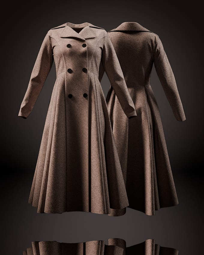 Make trench coat with proper pattern in clo3d by Sagar7mercy | Fiverr