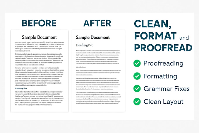 Clean, format, and professionally proofread your data or documents by ...