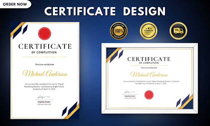 Design all types of professional certificates within 24 hours by ...