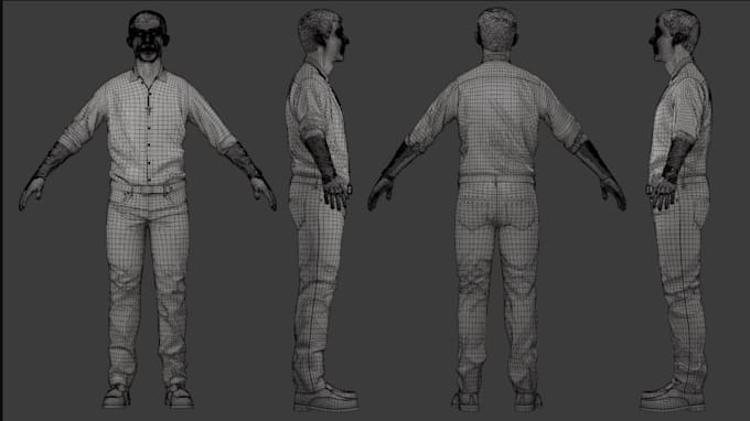 Retopology 3d clean model, optimize 3dmesh, uv unwrap, 4k texture for ...
