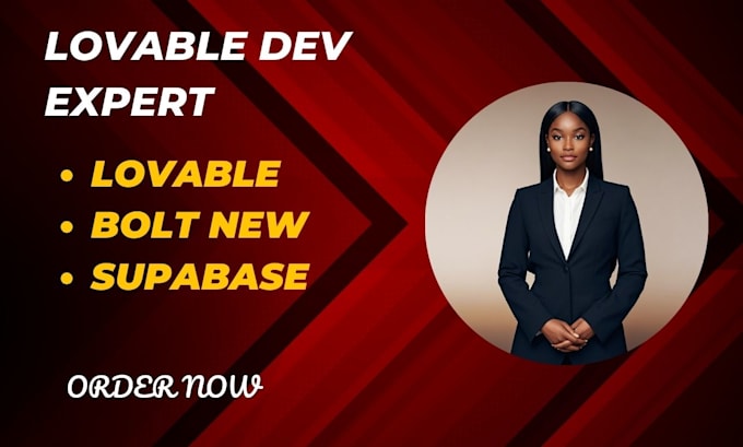 Develop lovable ai web apps saas mvp v0 website using bolt new ai supabase by Matilda__w | Fiverr