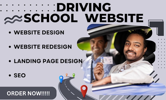 Driving website driving school wordpress site driving instructor ...