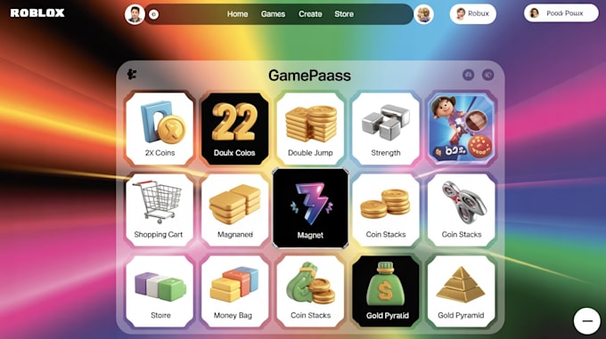 Design, animate and script your roblox ui for your game by Mannynathian | Fiverr