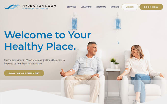 Design iv hydration website iv therapy website medical website by ...