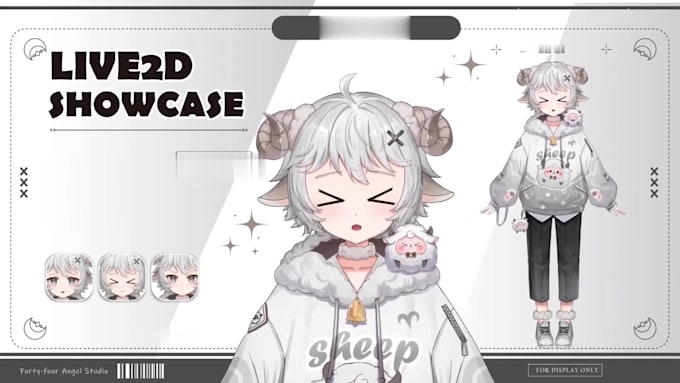 Draw and rig live 2d vtuber model, live 2d rigging, facerig, vtuber ...