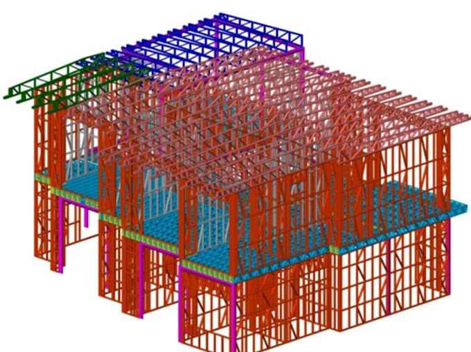 Do gauge steel framing structures in autocad structural engineering design