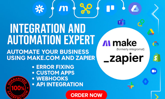 Setup make, zapier, integromat automation, n8n automation airtable make com by James_office2 ...