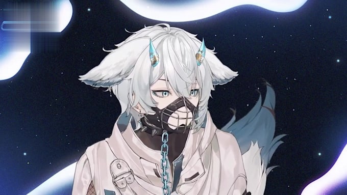 Design 2d live vtuber model, live 2d rigging, live streaming avatar by ...