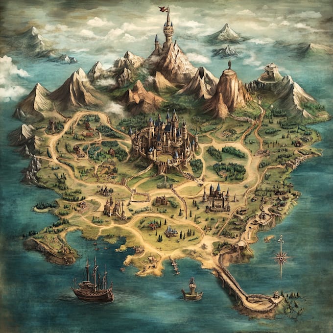 Design vector maps, event maps, fantasy festival maps by Jesusack | Fiverr