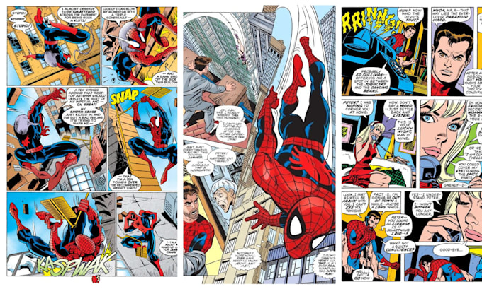 Create custom superhero comic book pages illustration with dynamic ...