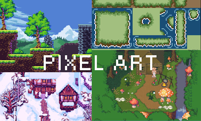 Do pixel art tileset top down tile map rpg game art asset sprites ...