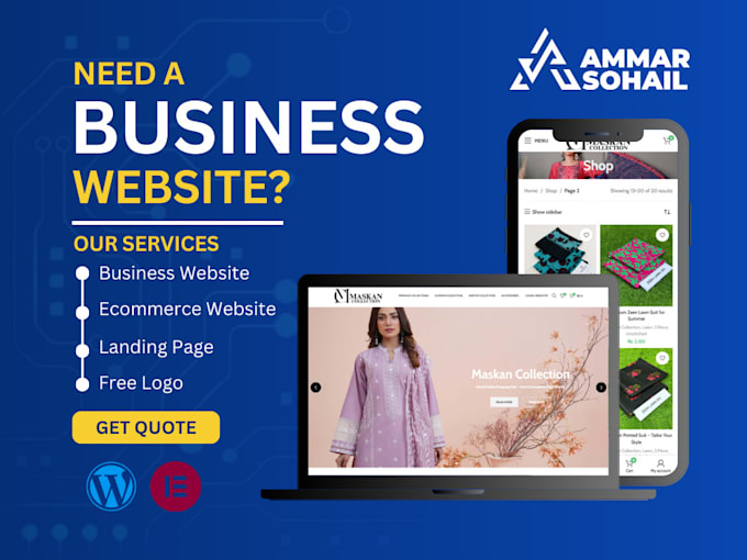 Design, build or redesign a responsive wordpress business website by ...