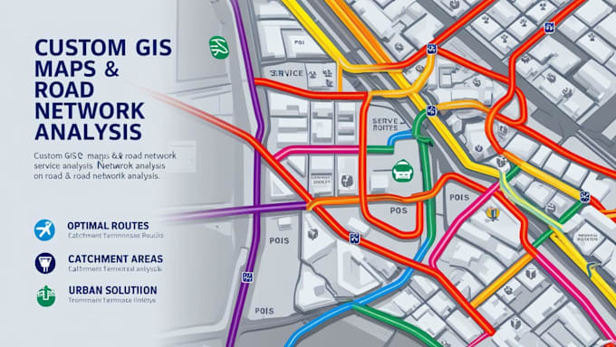 Custom gis map design and road network analysis by Aksilgeopro | Fiverr