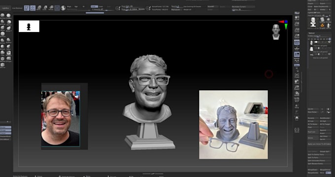 Sculpt realistic 3d heads, face models, busts and statues for 3d print ...