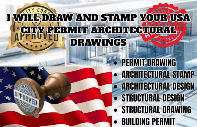 Create structural design and drawings with architectural stamp for city ...