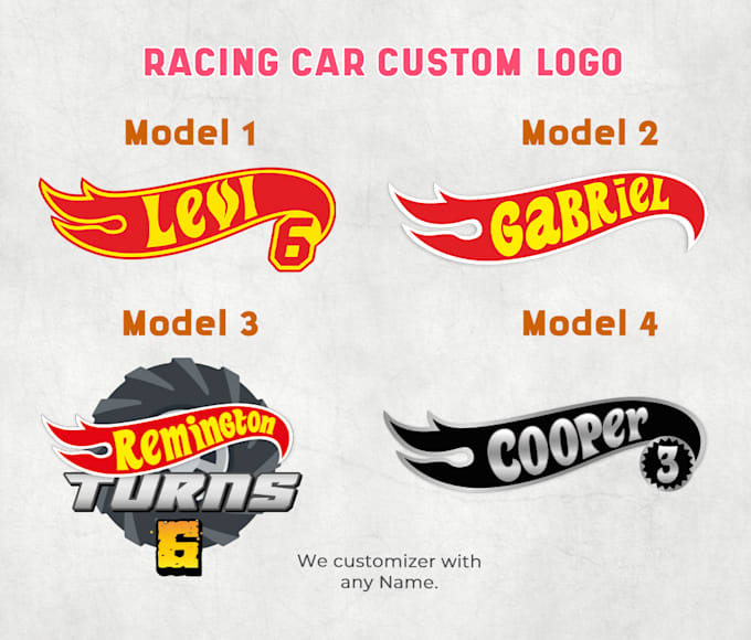 Make a custom race car logo by Eliana_kawaii | Fiverr