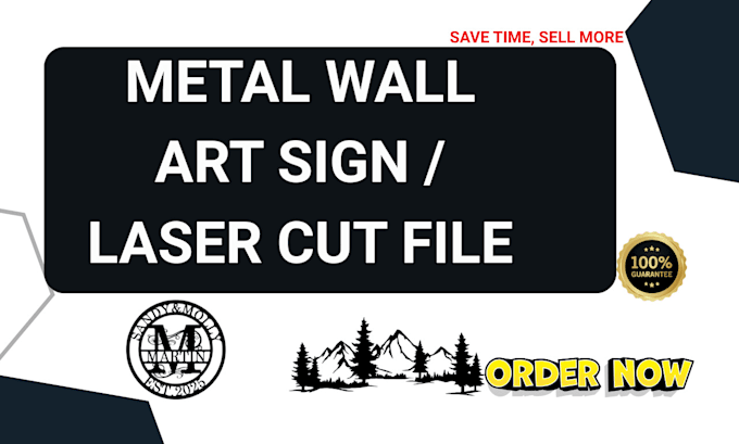 Design custom metal sign logo metal wall art personalized laser cut me ...