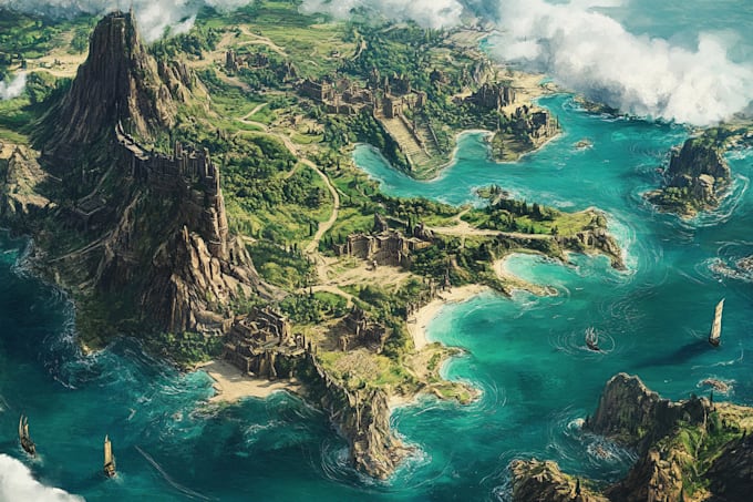 Make a fantasy map for your dnd game by Abryannbryant | Fiverr