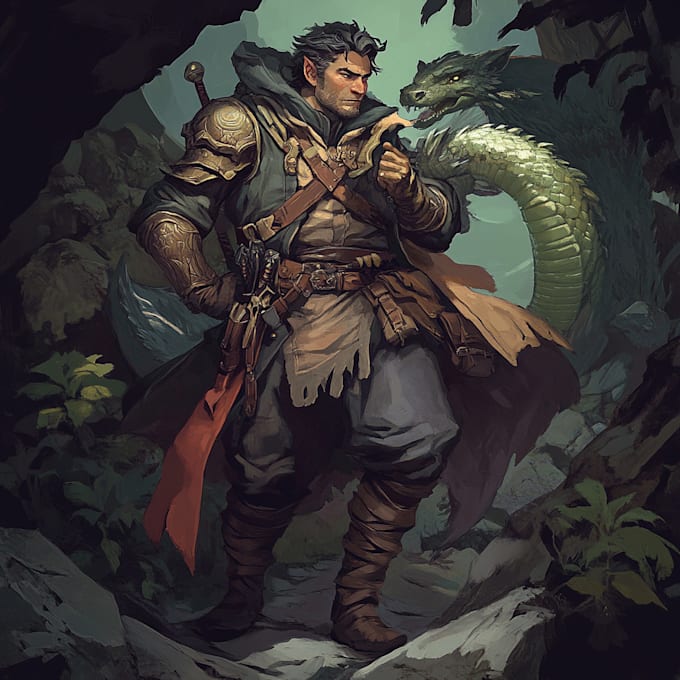 Draw your unique dnd character illustration by Ranishayson | Fiverr