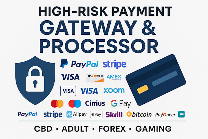 Setup high risk payment gateway, integrate payment processor 2d shopify payment by Kev ...