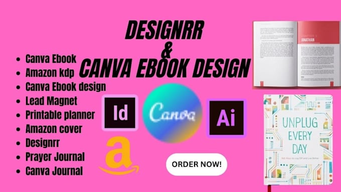 Format, design canva ebook, lead magnet, product catalog, printable ...