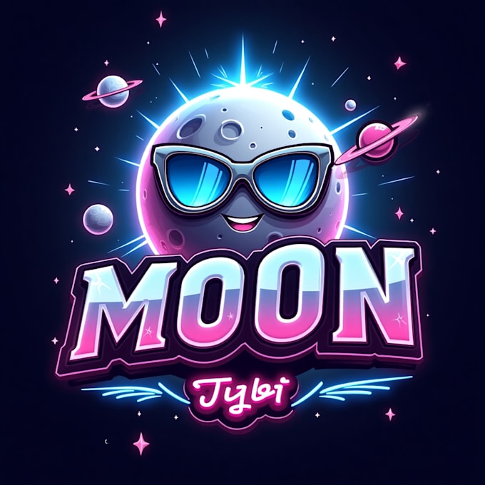 Design high quality esport moon sunglasses mascot logo with free source ...