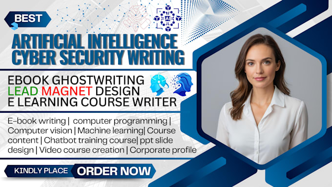 Artificial intelligence cyber security digital forensic chatbot ebook writer ppt by Ellish ...