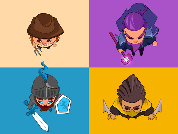 Design 2d game characters, game art that stands out by Aquibsgfx | Fiverr