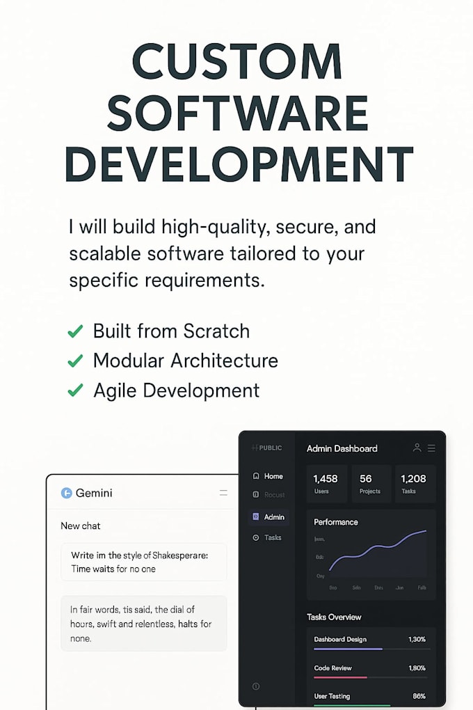 Build custom react,python or any stack web app by Voidxcel | Fiverr