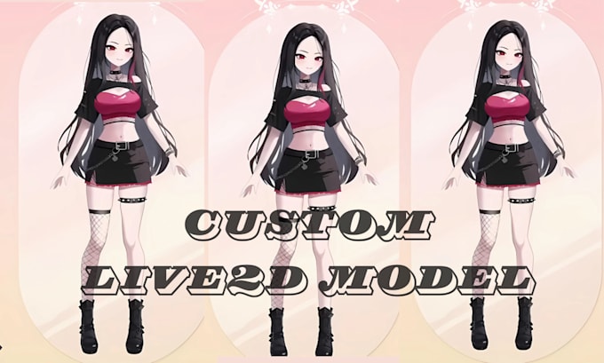 Design and rig live2d vtuber model for streaming vrchat animeoc rig ...