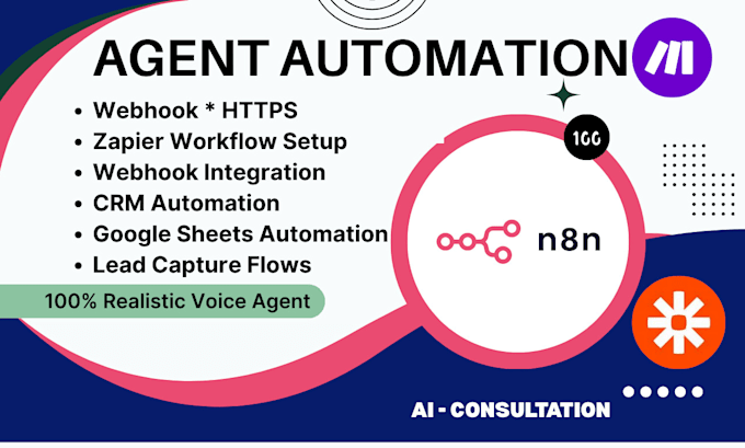 Zapier zap, makecom scenario, n8n api integration automation workflow setup crm by Akin_kenzy ...