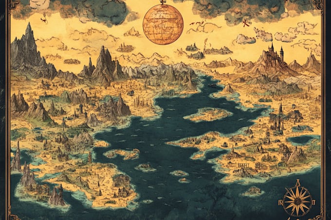 Make a fantasy map for your dnd game by Mekylaotes | Fiverr