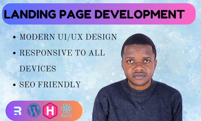 Develop a modern, responsive landing page by Thomaskongolo | Fiverr