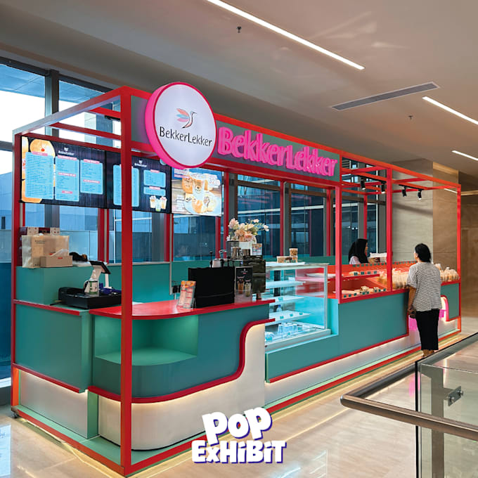 Design shopping mall booth, retail store booth, fnb stand, stall, and ...