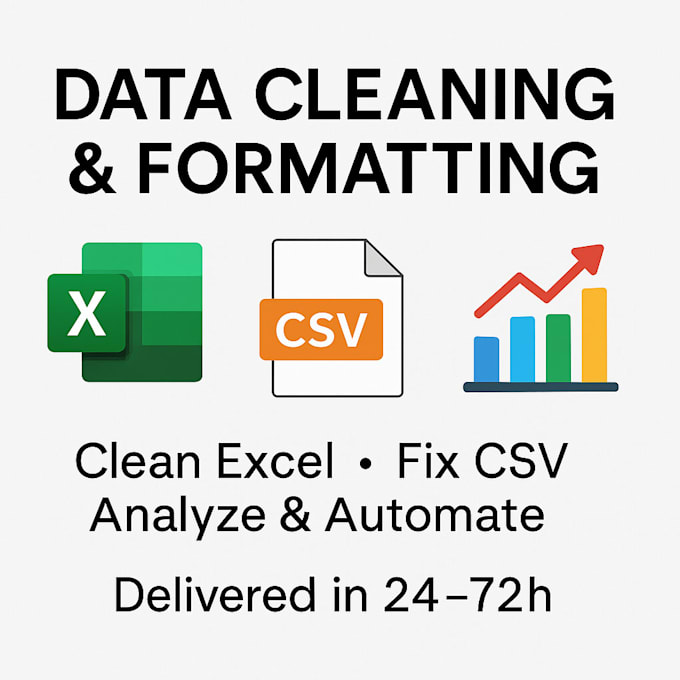Clean and analyze your excel or csv data using ai tools by Mira_caff | Fiverr