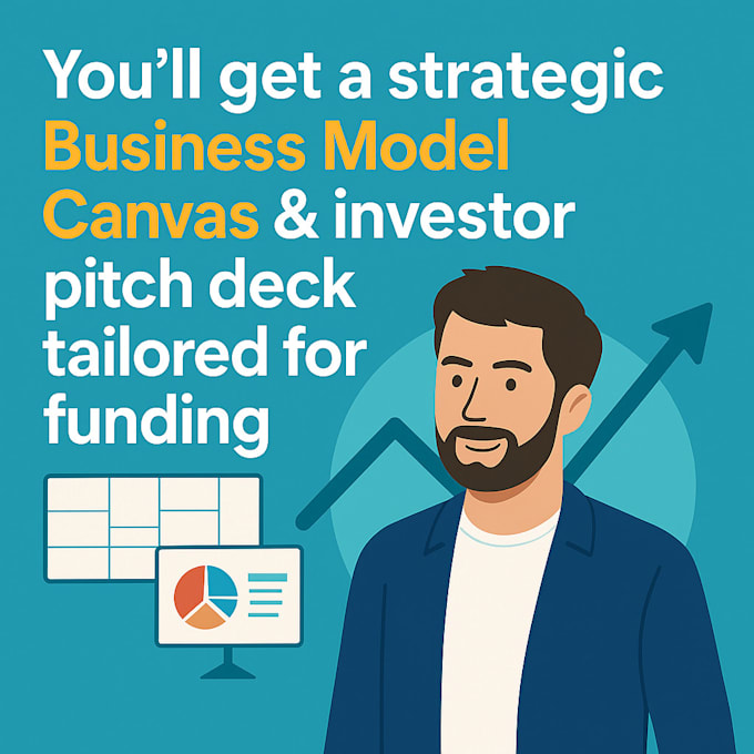 Design strategic business model canvas and investor pitch deck tailored ...