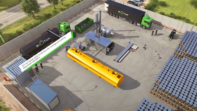 Do 3d industrial animation machinery equipment construction plant ...