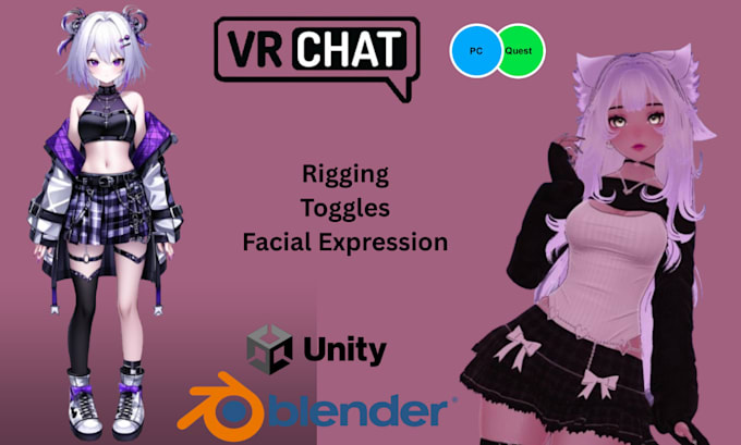 Design vrchat avatar vrc model furry vrchat avatar and rig 3d character ...