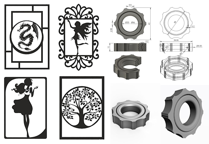 Steel structure 3d cad file dxf pdf dwg for cnc plasma laser cutting ...