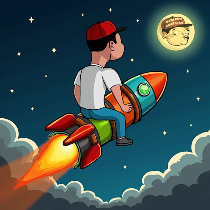 Do meme coin animation video meme art 2d animation gif animated sticker ...