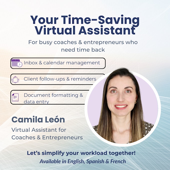 Be your reliable virtual assistant for coaches consultants by Camila ...