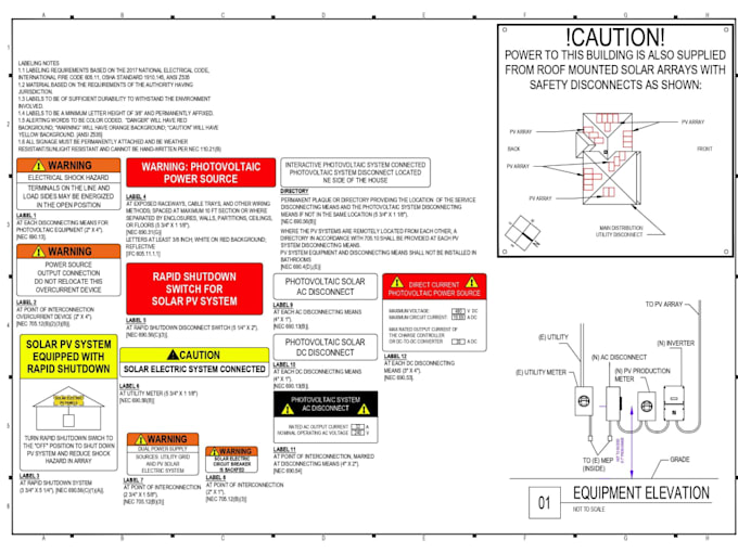 Design solar permit plans electrical engineering stamps for city ...