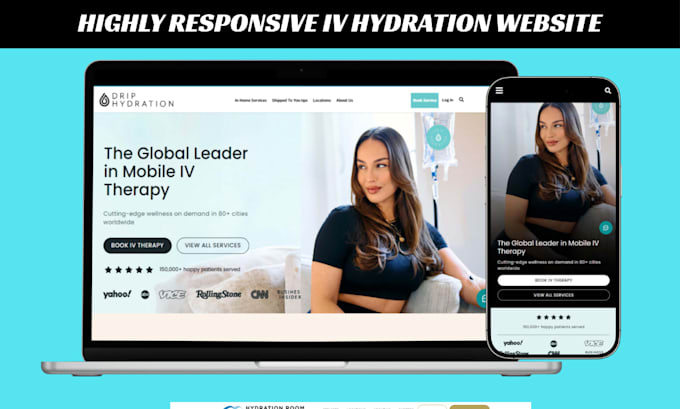 Build iv hydration website mobile iv hydration website therapy website by Sophia_webp | Fiverr