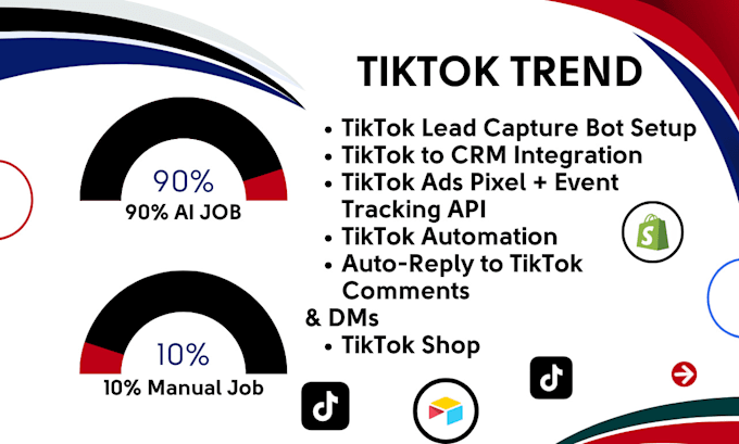 Tiktok lead capture bot, pixel tracking, crm sync and shop integration ads setup by Jose_k1d ...