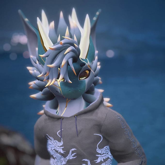 Create custom furry avatar model, vtuber avatar, vrchat furry and furry ...