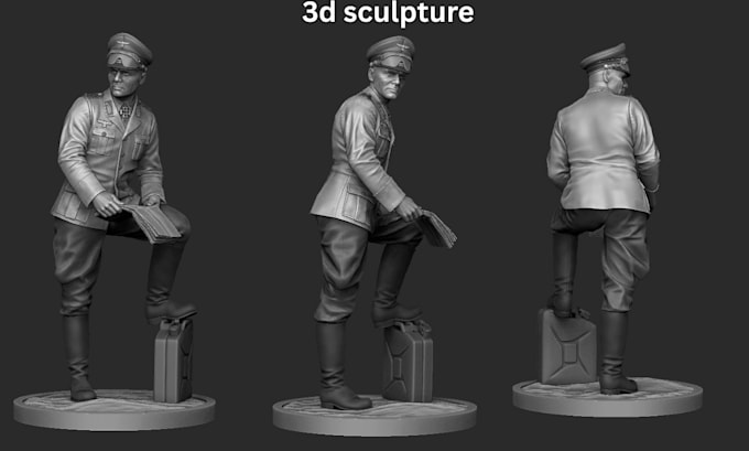 Sculpt custom 3d model 3d miniature scuplture in zbrush for 3d printing ...
