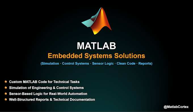 Create matlab solutions and simulations by Matlabcortex | Fiverr