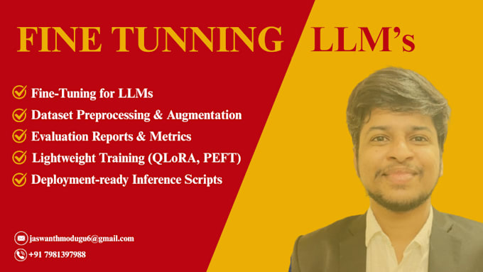 Finetune large language model on your data by Jaswanthm | Fiverr