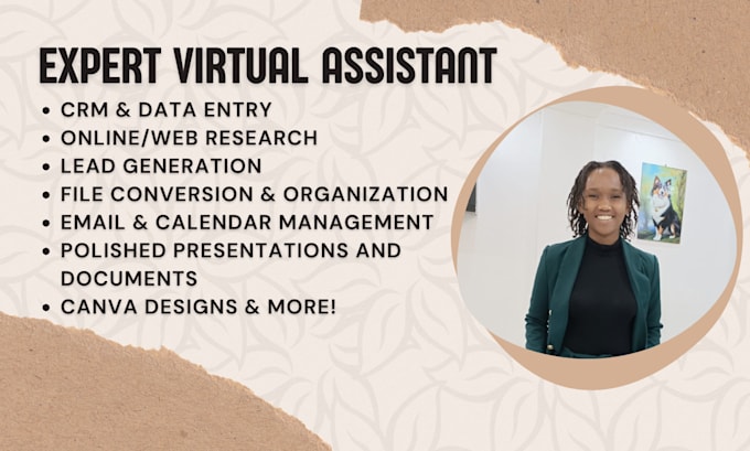 Be your efficient and dependable virtual assistant by Klaire_hr | Fiverr
